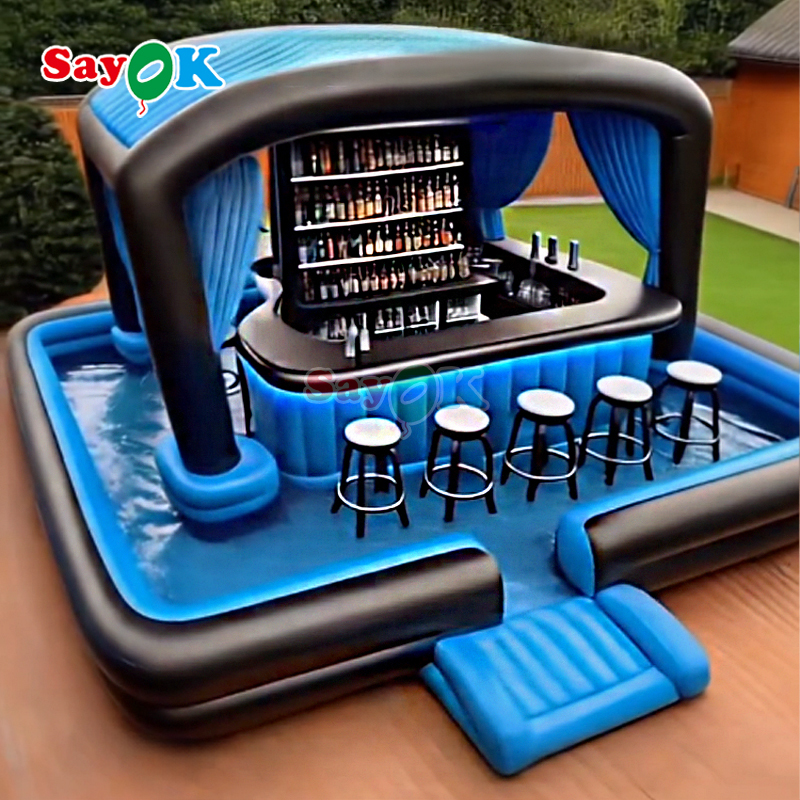 Float in Style: Custom Inflatable Water Bar – Durable, Quick-Setup ...