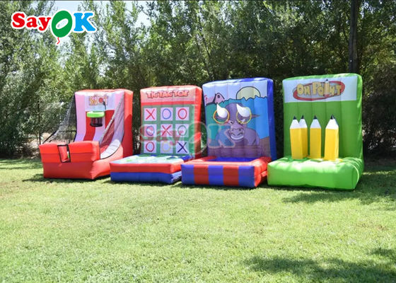 4 In1 Kids Adults Interactive Fun Inflatable Carnival Games For Group ...