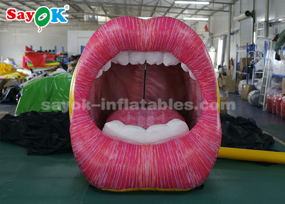 Vivid Custom Inflatable Products , Large Inflatable Mouth Lip For ...