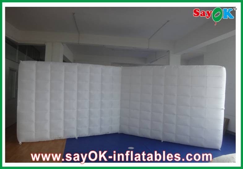 Inflatable Partition Wall / Blown Up Led Light Joint Wall For Wedding