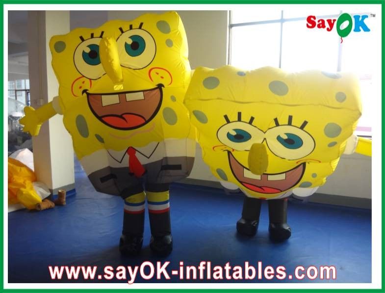 SpongeBob Inflatable Character , Customized Moving Inflatable Mascot