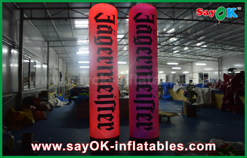 Advertising Inflatable Lighting Pillars / Columns Balloon With Logo ...
