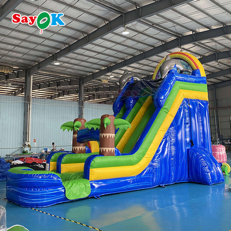 Outdoor Inflatable Slide Giant Commercial Adult Blow Up Water Slide ...