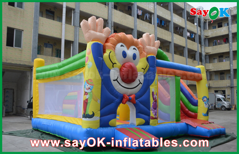 0.55mm PVC Clown Inflatable Bounce Jumping Kinds Happy Bouncer Castle ...