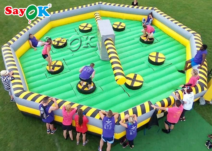 Inflatable Party Games Fun Inflatable Sweeper Game Wipeout Meltdown ...