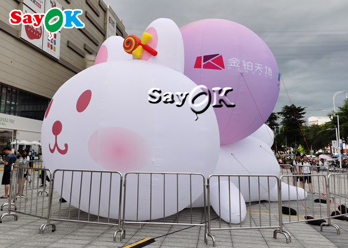 Inflatable Bunny Rabbits Inflatable Cartoon Characters With RGB Led ...