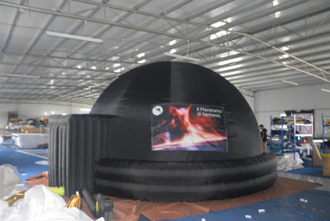 5m DIA Black Inflatable planetarium Dome Projection Tent For School ...